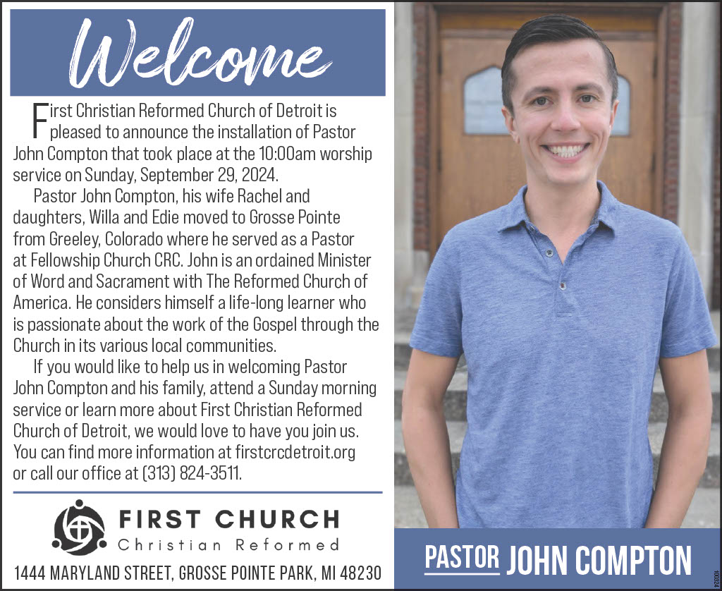 Meet Our Pastor – Welcome to First Christian Reformed Church of Detroit